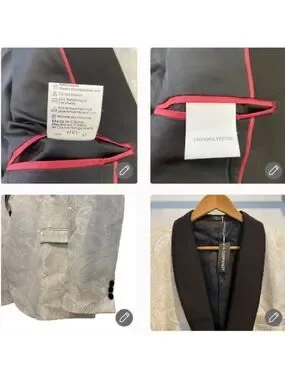 Coofandy | Suits & Blazers | Coofandy Paisley Party Tuxedo Nwt Cream ...